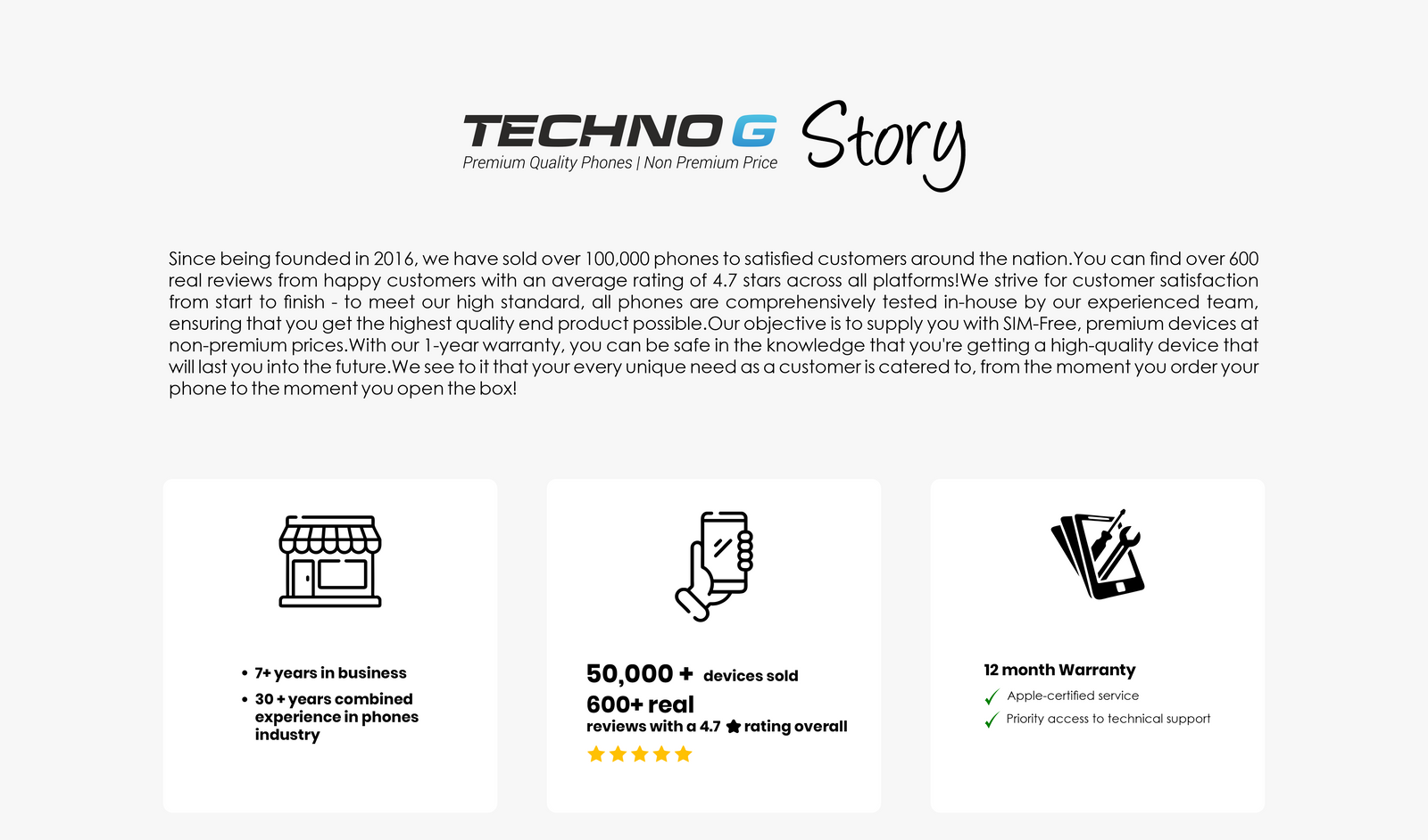 About Us – Techno G